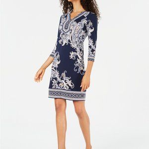 JM Collection | Dresses | Jm Collection Printed Studded Dress | Poshmark